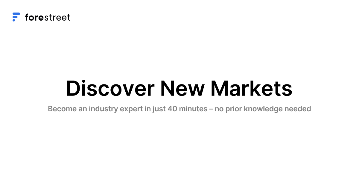 Discover New Markets | Forestreet